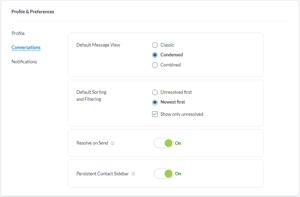 Profile & Preferences